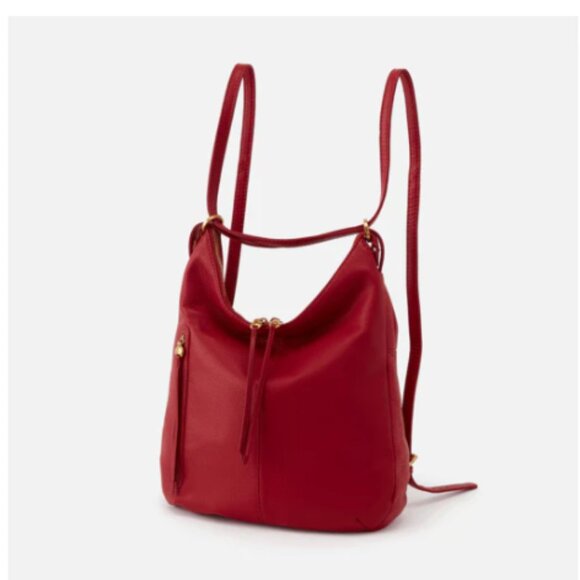 HOBO | Bags | Brand New Hobo Merrin Convertible Backpack In Scarlet Red ...